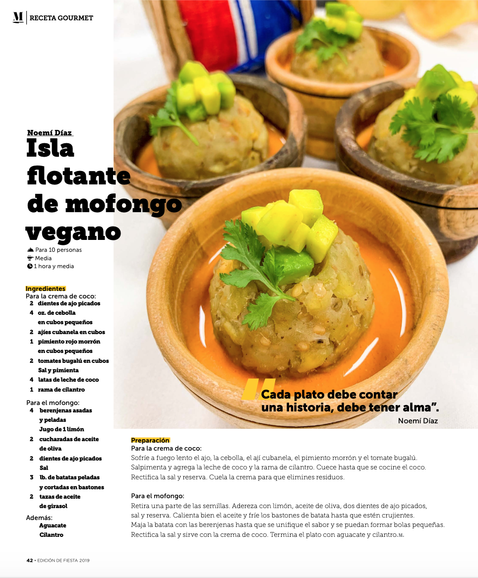 La Isla Flotante de Mofongo Vegan de Noemí Díaz | MakinGastronomy
